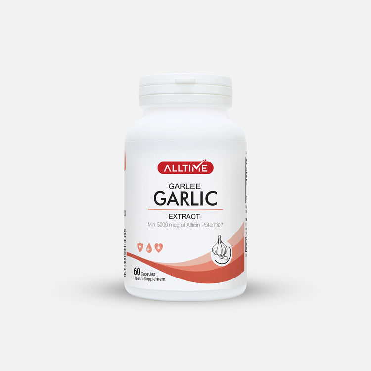 Garlic Extract Supplement | Min. 5000 mcg Allicin Potential | Blood ...